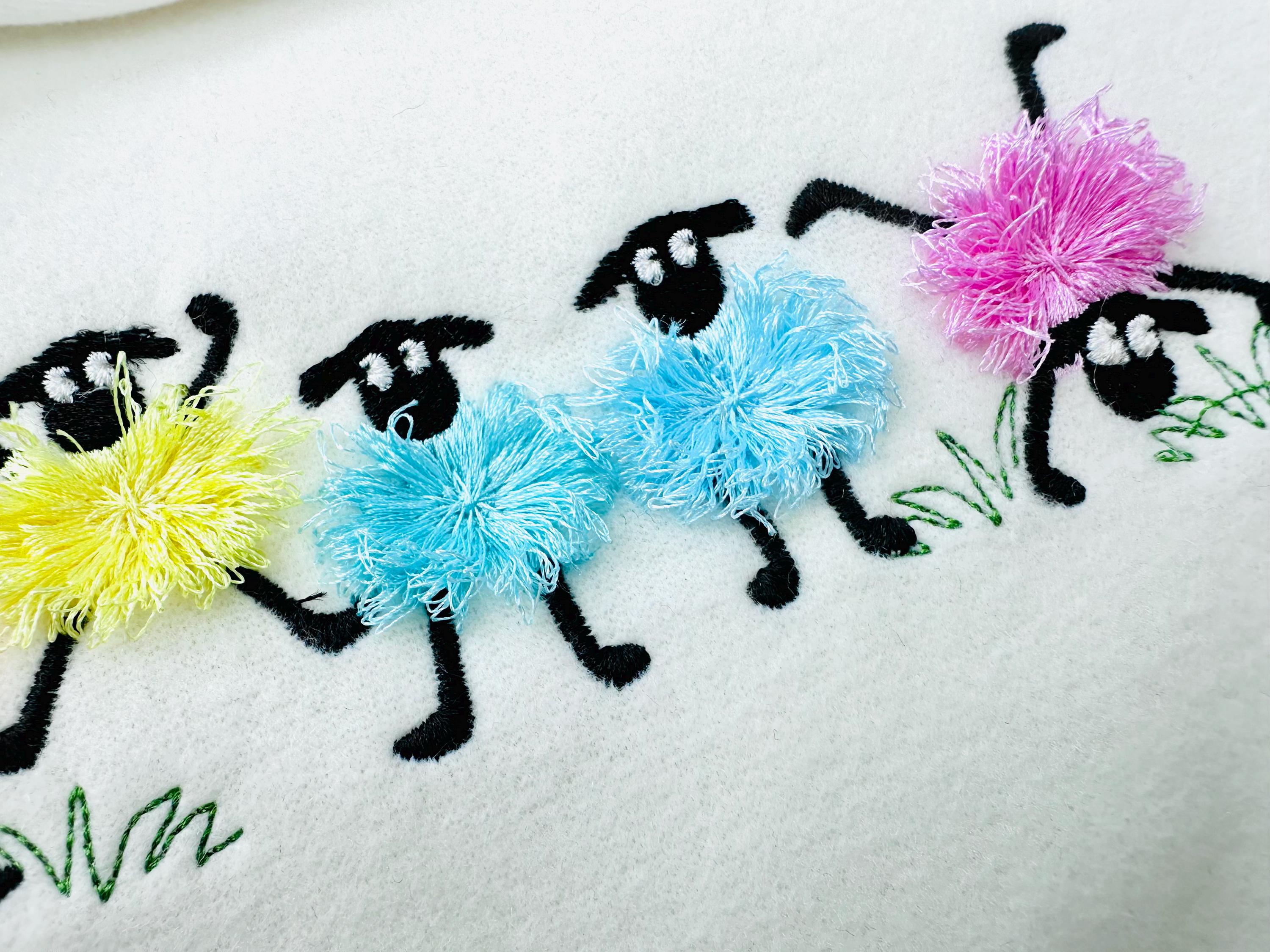Fringed Bunny Chenille Embroidery Design – Artapli designs