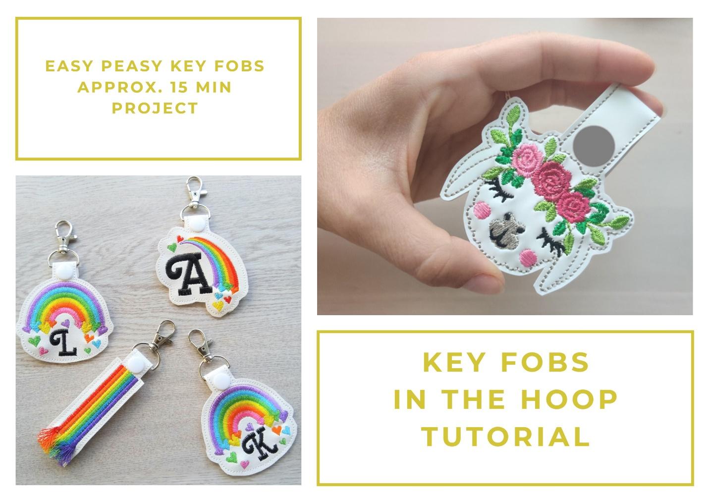 Keychain in the hoop – Artapli designs