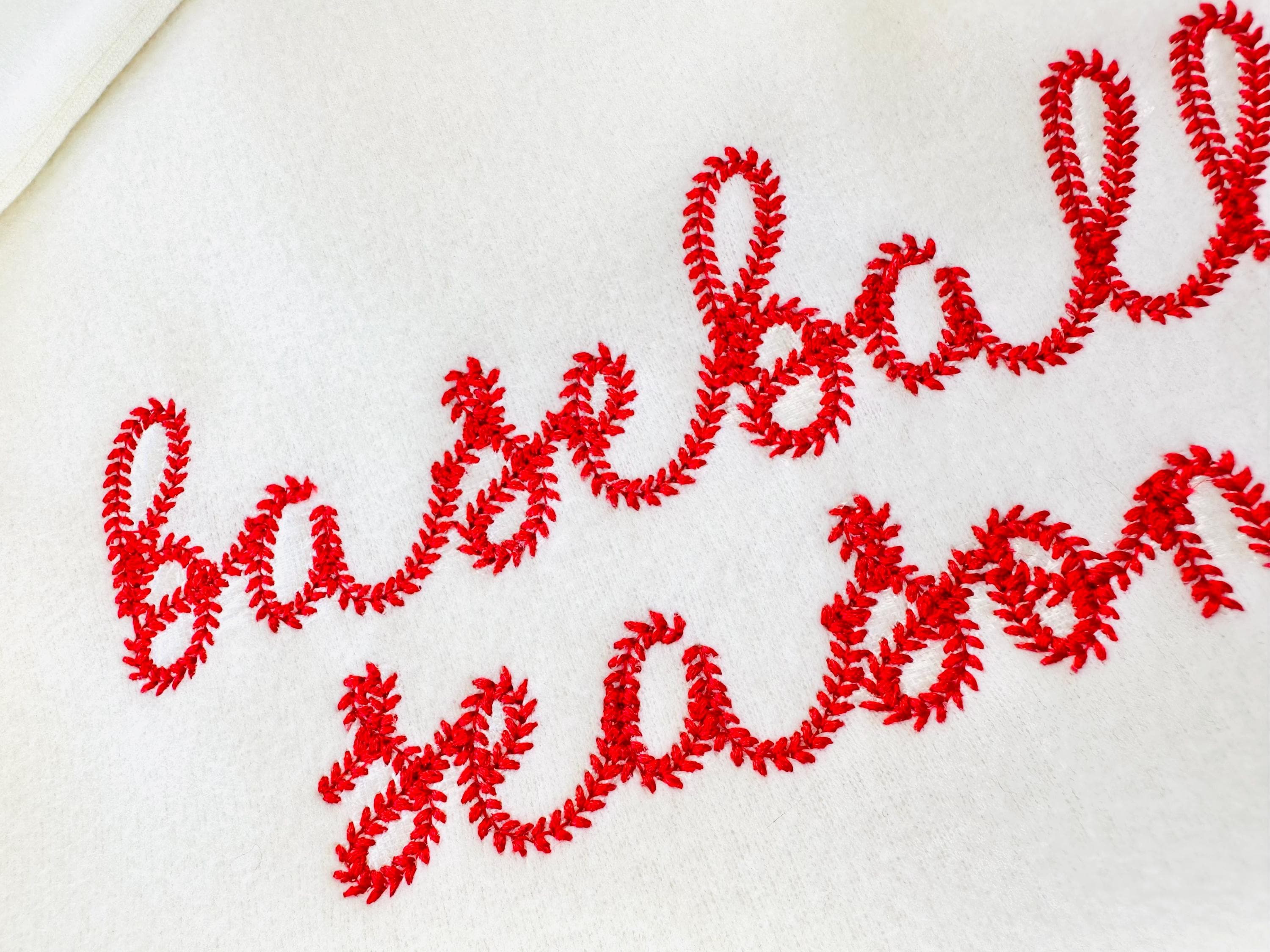 Baseball Stitch Font Standard Embroidery Design – Artapli designs