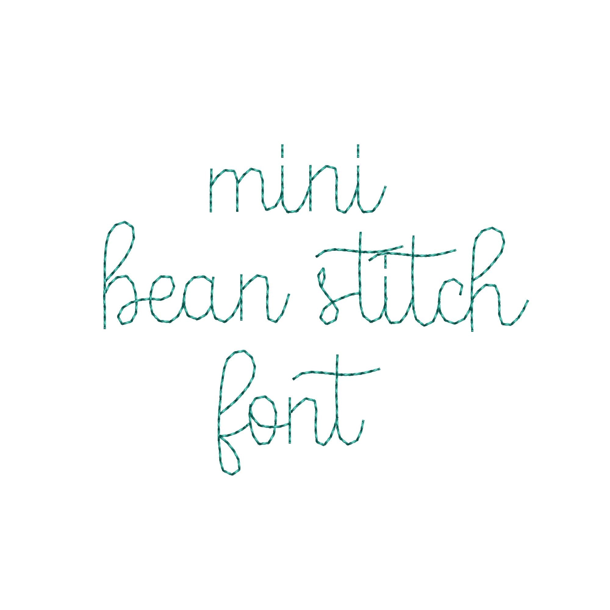 Handwritten Script Font Buddy Bean Standard Embroidery Design – Artapli ...