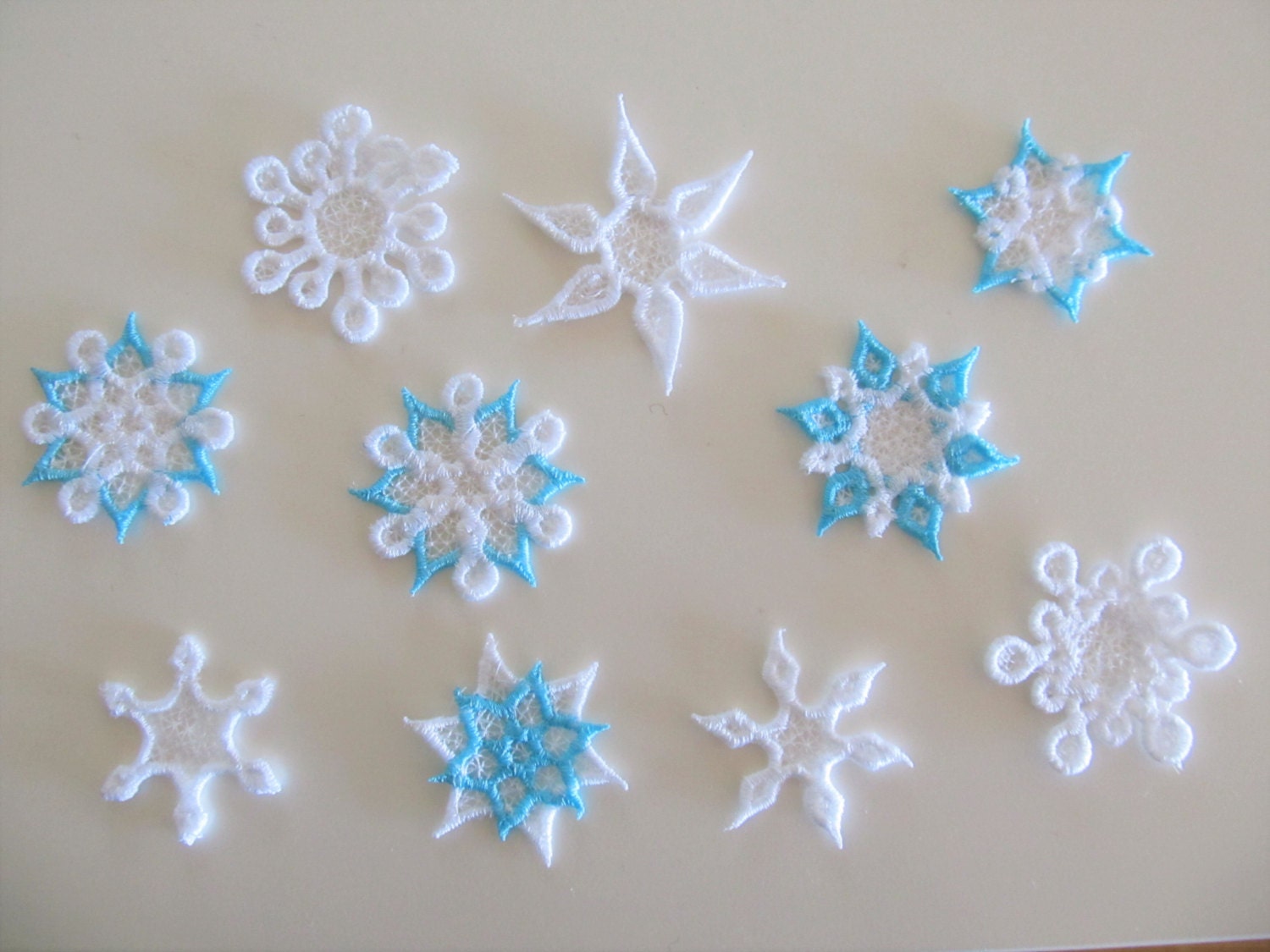 Mini frozen snowflake Freestanding lace machine embroidery designs, SET ...