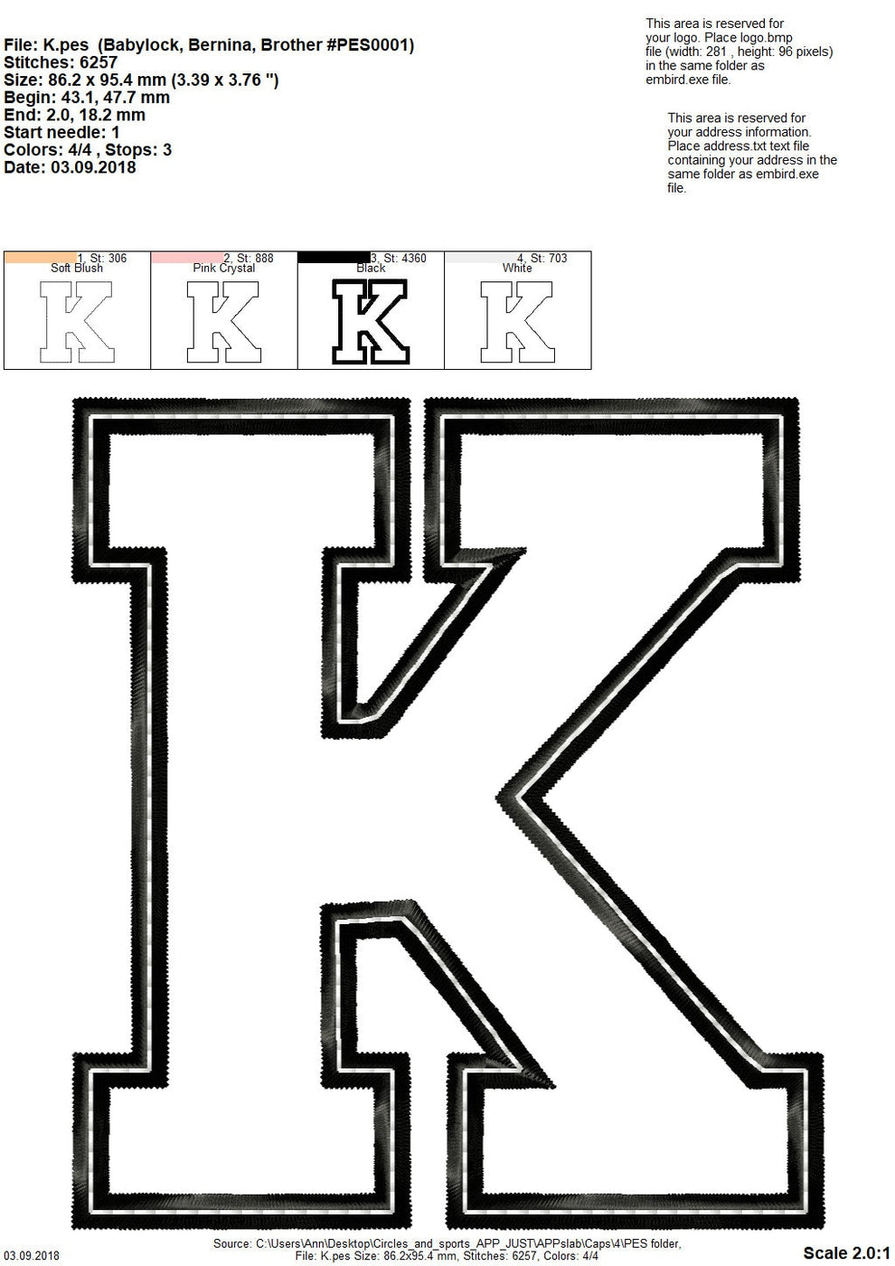Block athletic Collegiate applique Sport Font machine embroidery ...