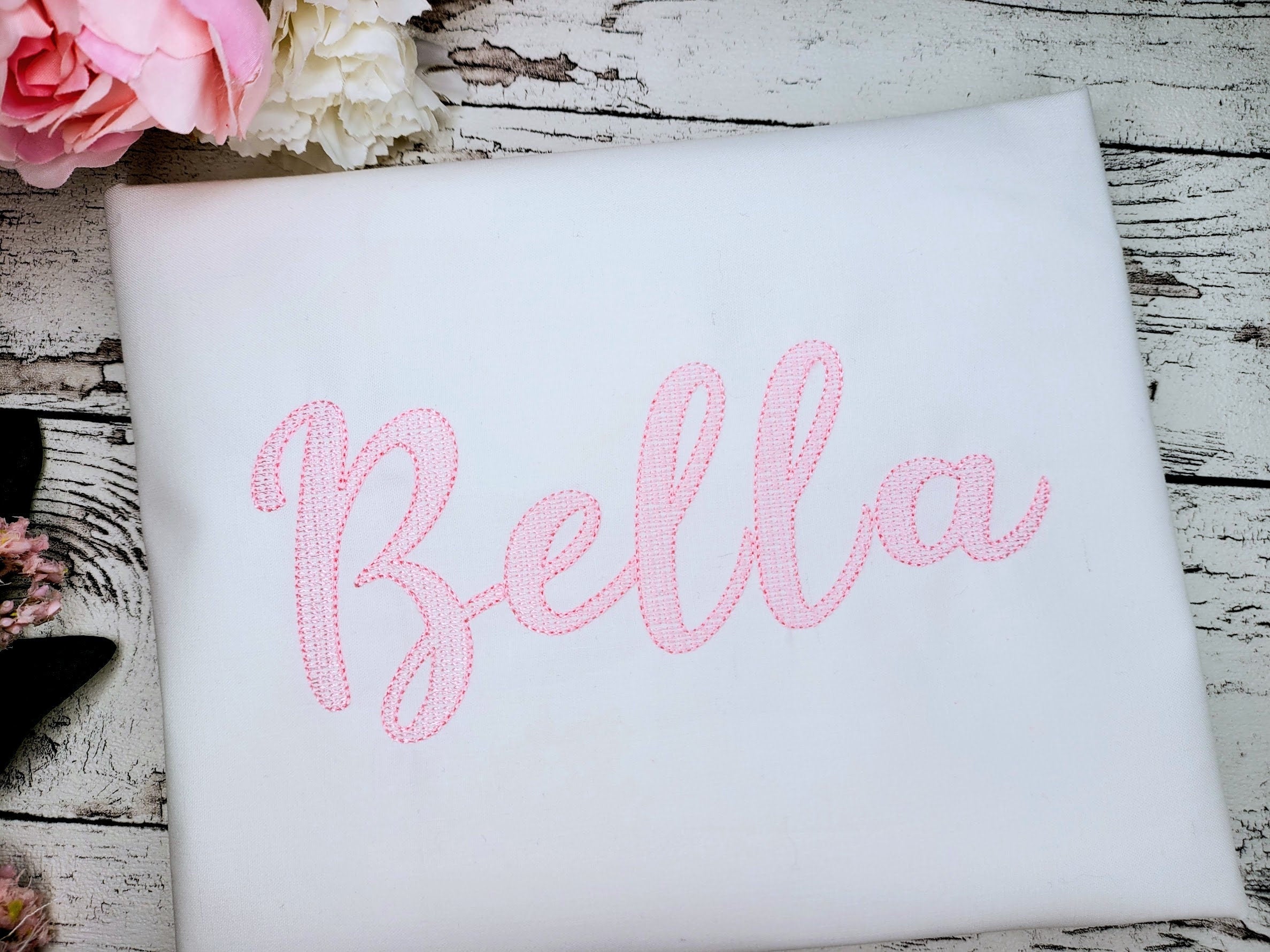 Quick Sketch Fill Bean Stitch Font light stitch machine embroidery ...