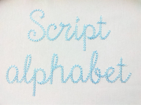 Quick light stitch Chain FONT machine embroidery designs in assorted ...