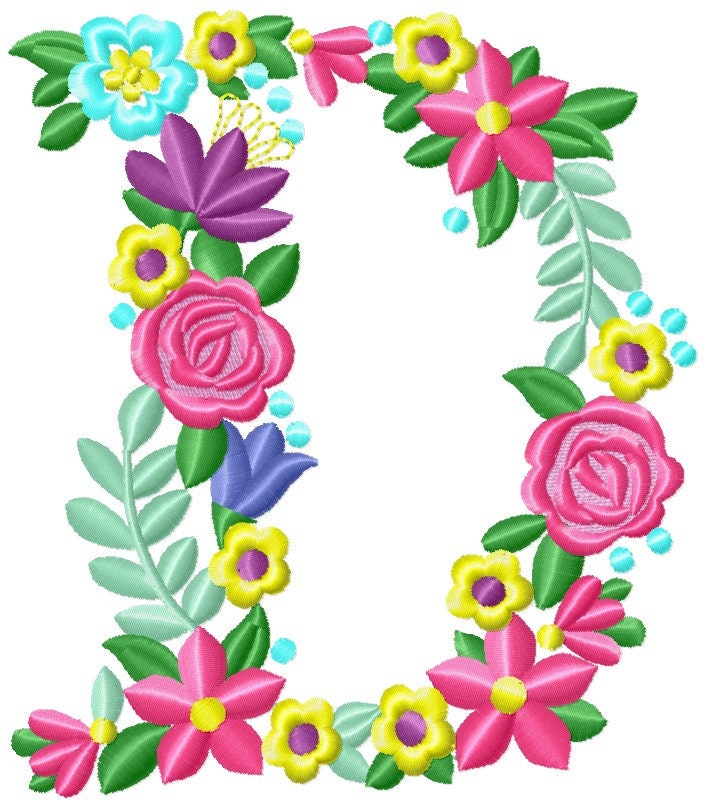 UPDATED! Floral whole entire alphabet garden flag monogram liberty ...