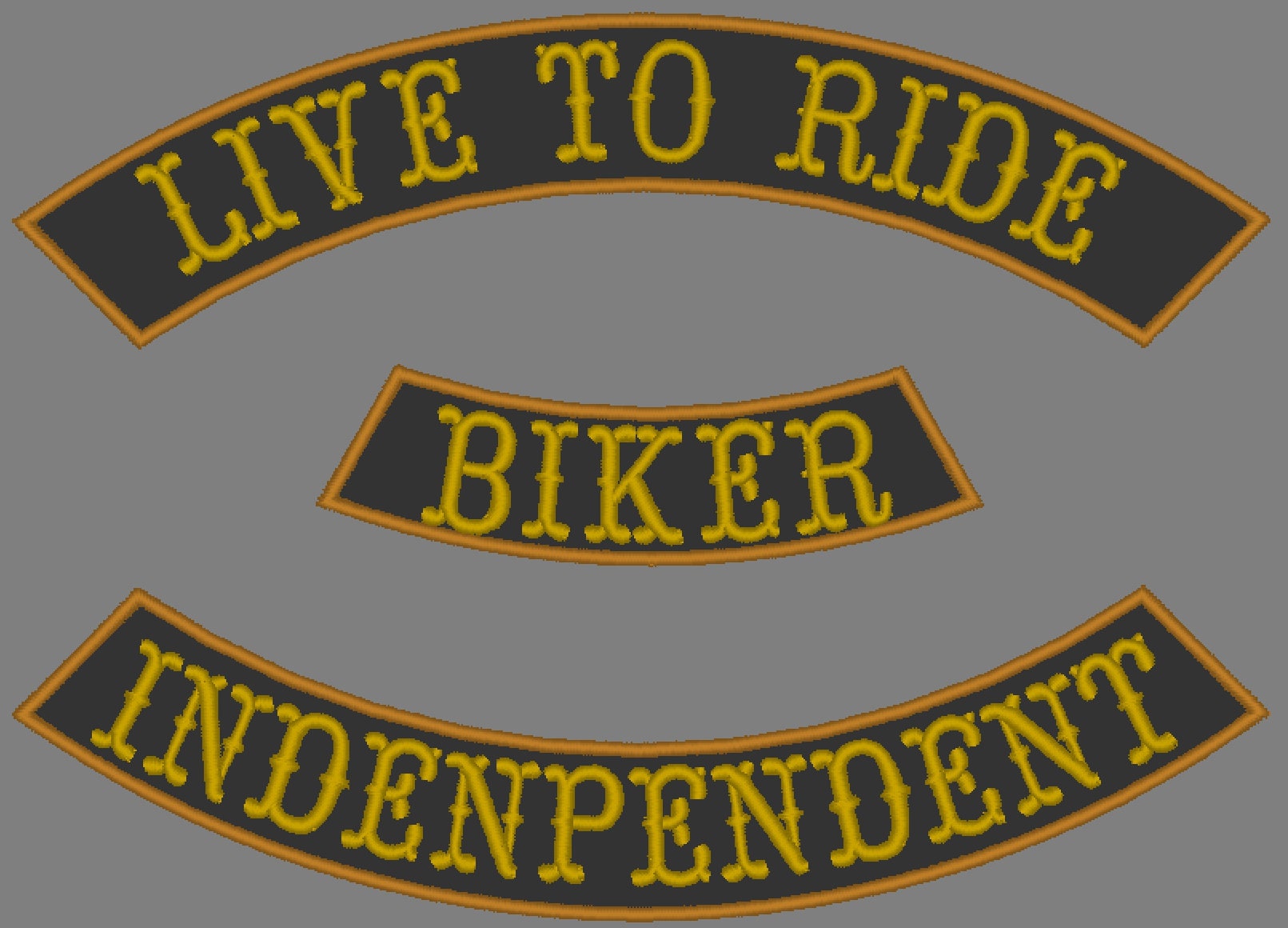 Arc shape for Rocker and mini FONT machine embroidery applique designs ...