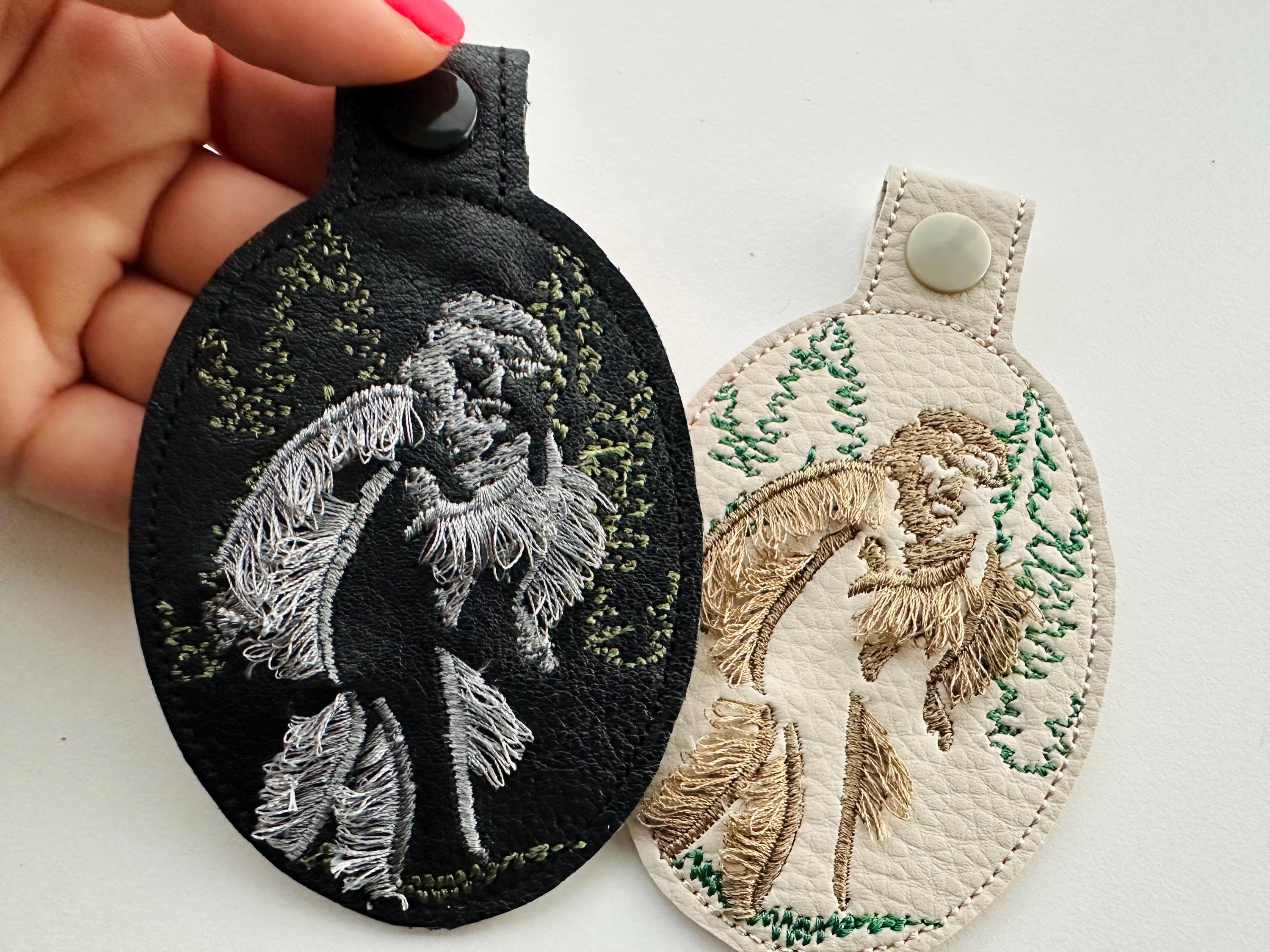 Big Foot key fob Snap Tab keychain In The Hoop Bigfoot Machine ...
