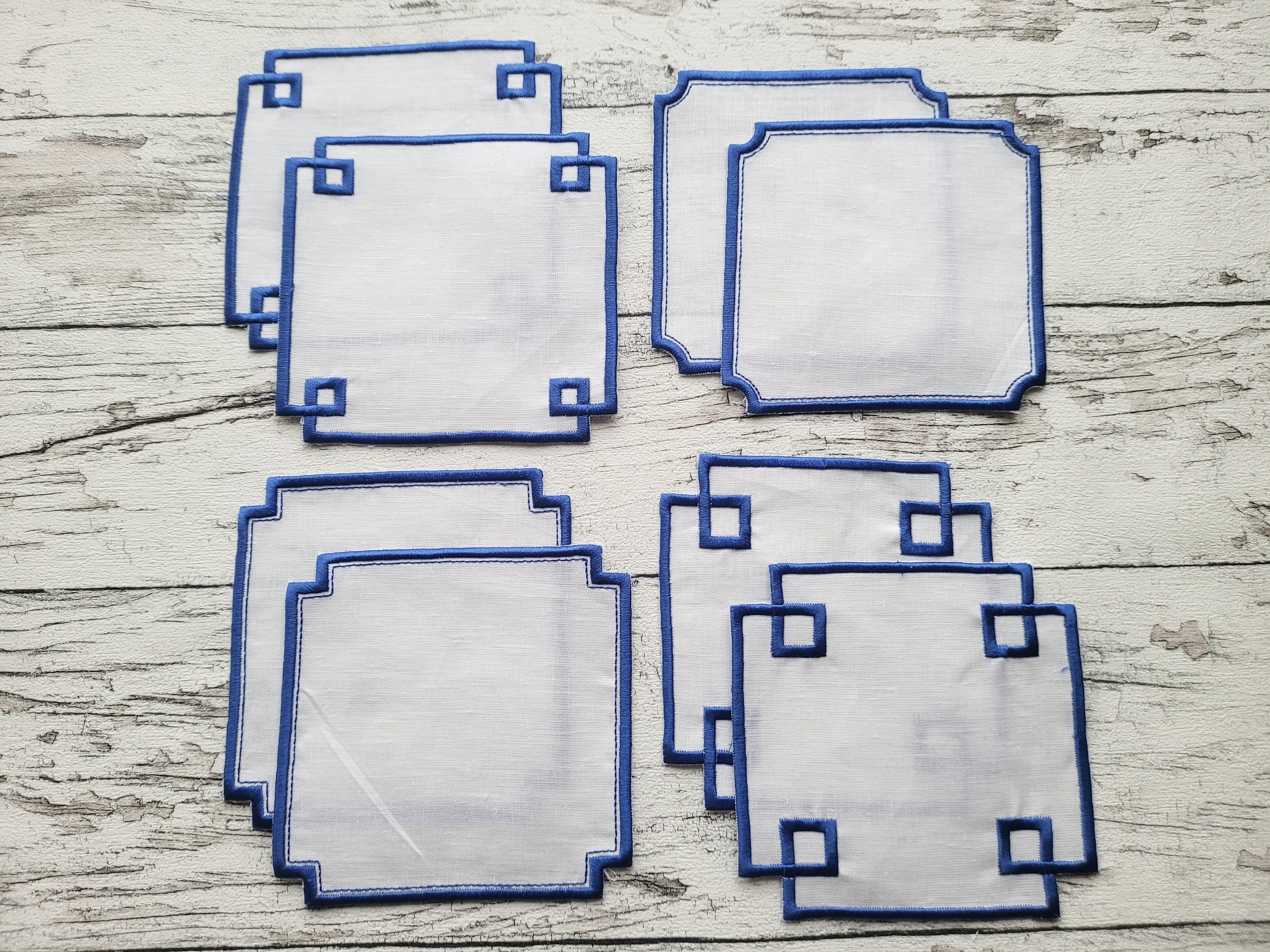 Chinoiserie & Classy Napkin doily 3 different shapes in assorted sizes ...