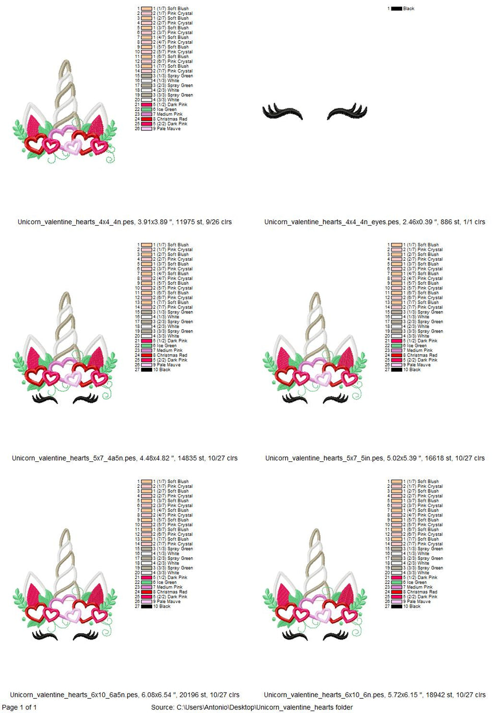 Valentine Unicorn with Heart Crown – Artapli designs