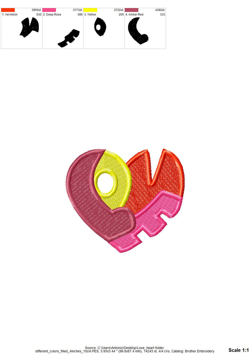 Valentine Heart Saying Love – Artapli designs