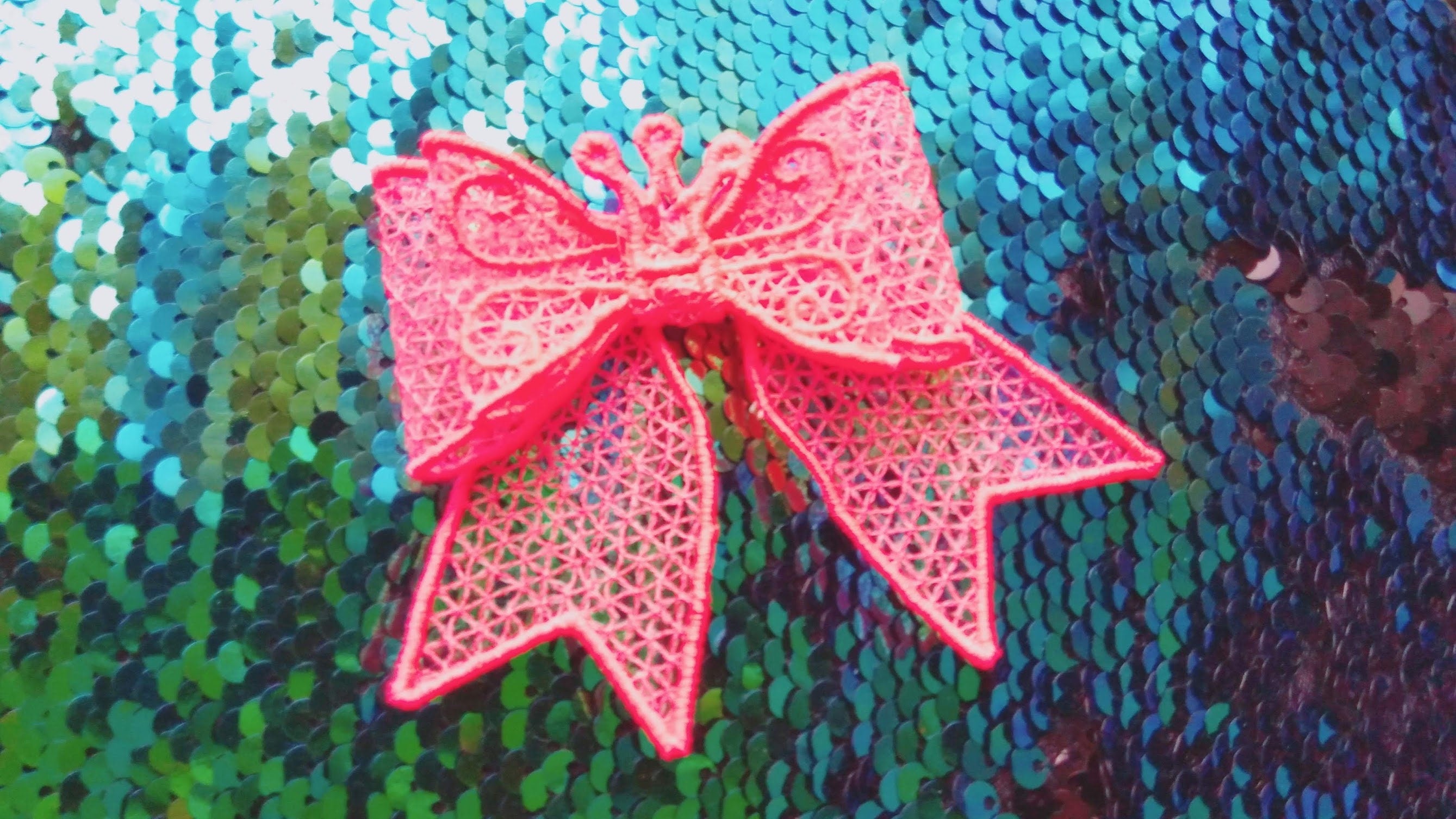 Double layer Big bow Little Princess - FSL, Free standing lace, curl ...