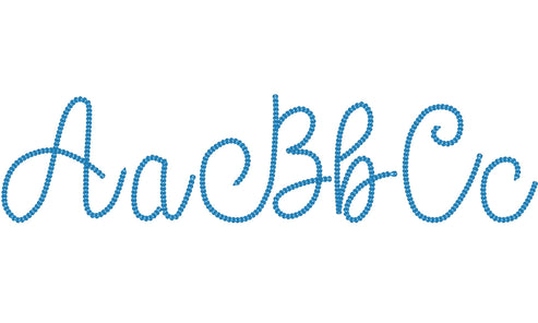 Bold Chain stitch FONT Dense chain machine embroidery designs in ...