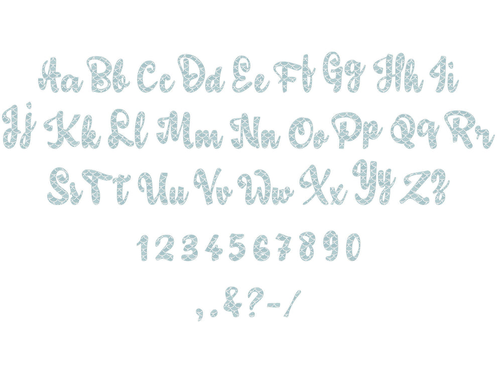 Set of 4 Fonts Mermaid, Hearts, Scallop and Polka Dot – Artapli designs