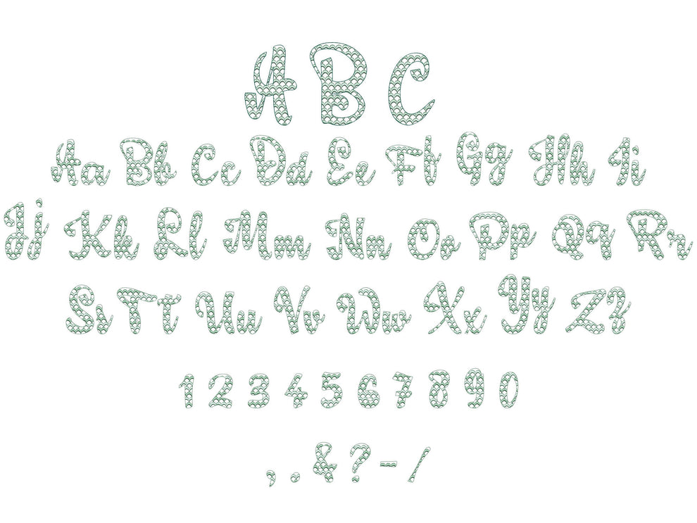 Set of 4 Fonts Mermaid, Hearts, Scallop and Polka Dot – Artapli designs