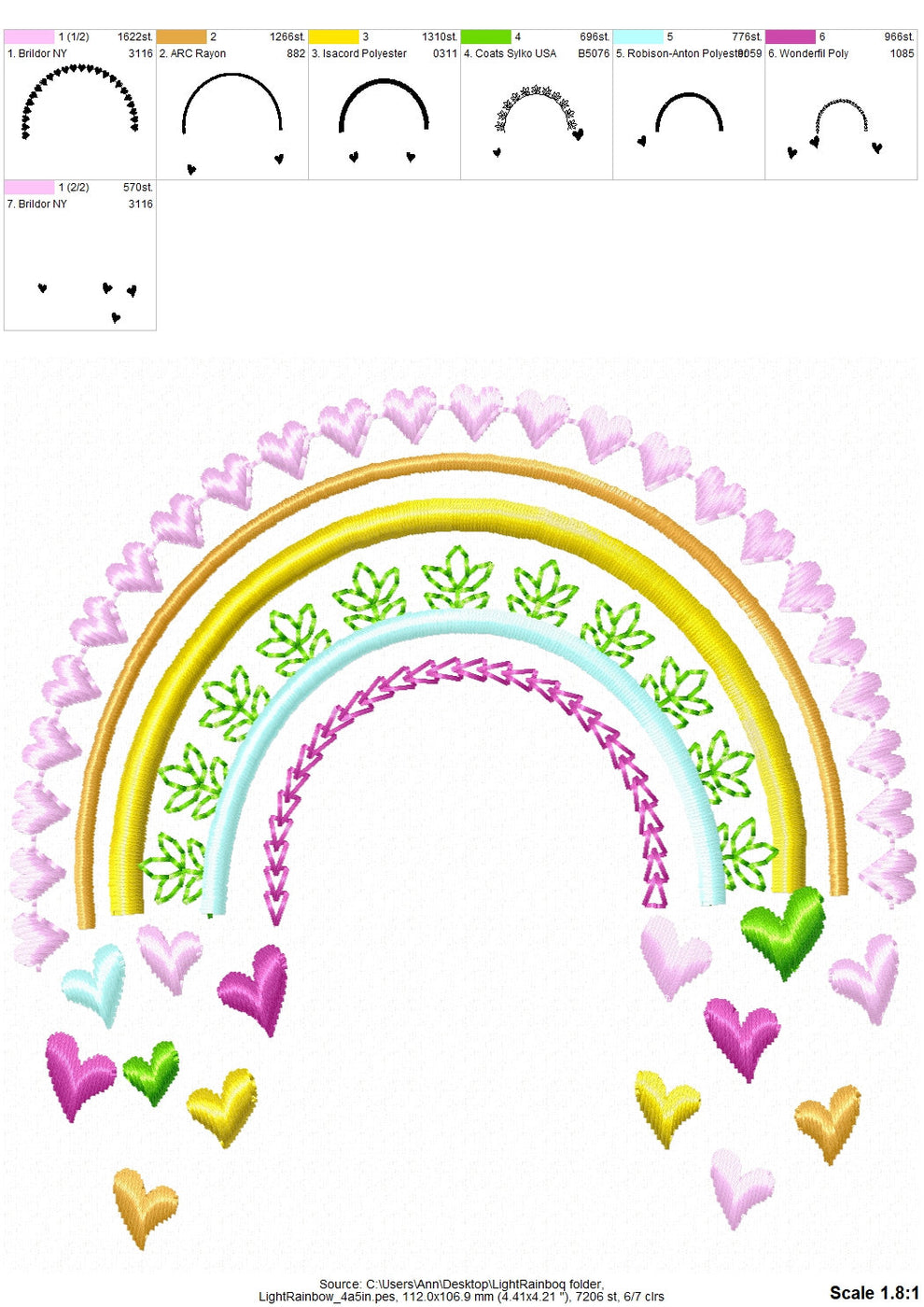 Heart Boho Rainbow – Artapli designs