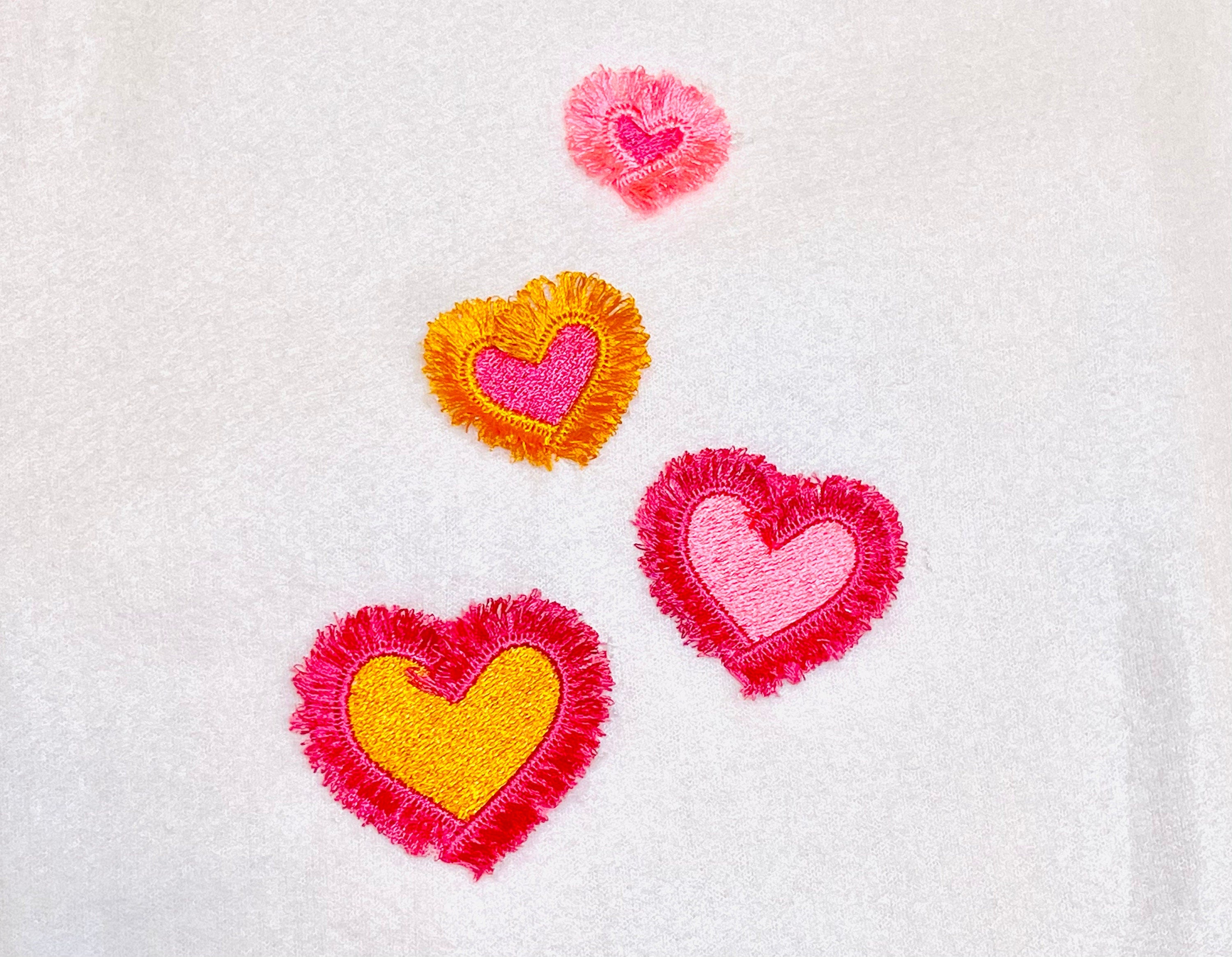 Fluffy Valentine's Heart chenille awesome hearts Fringed fluffy Heart ...