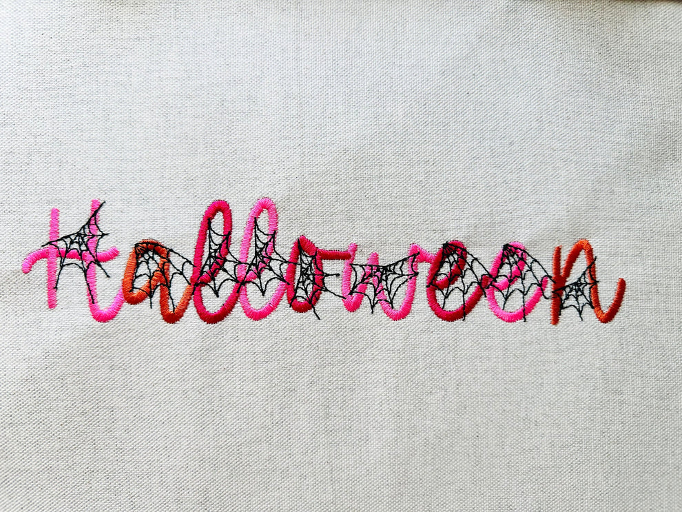 Spiderweb Font embroidery spiders web alphabet Halloween cobweb spooky ...