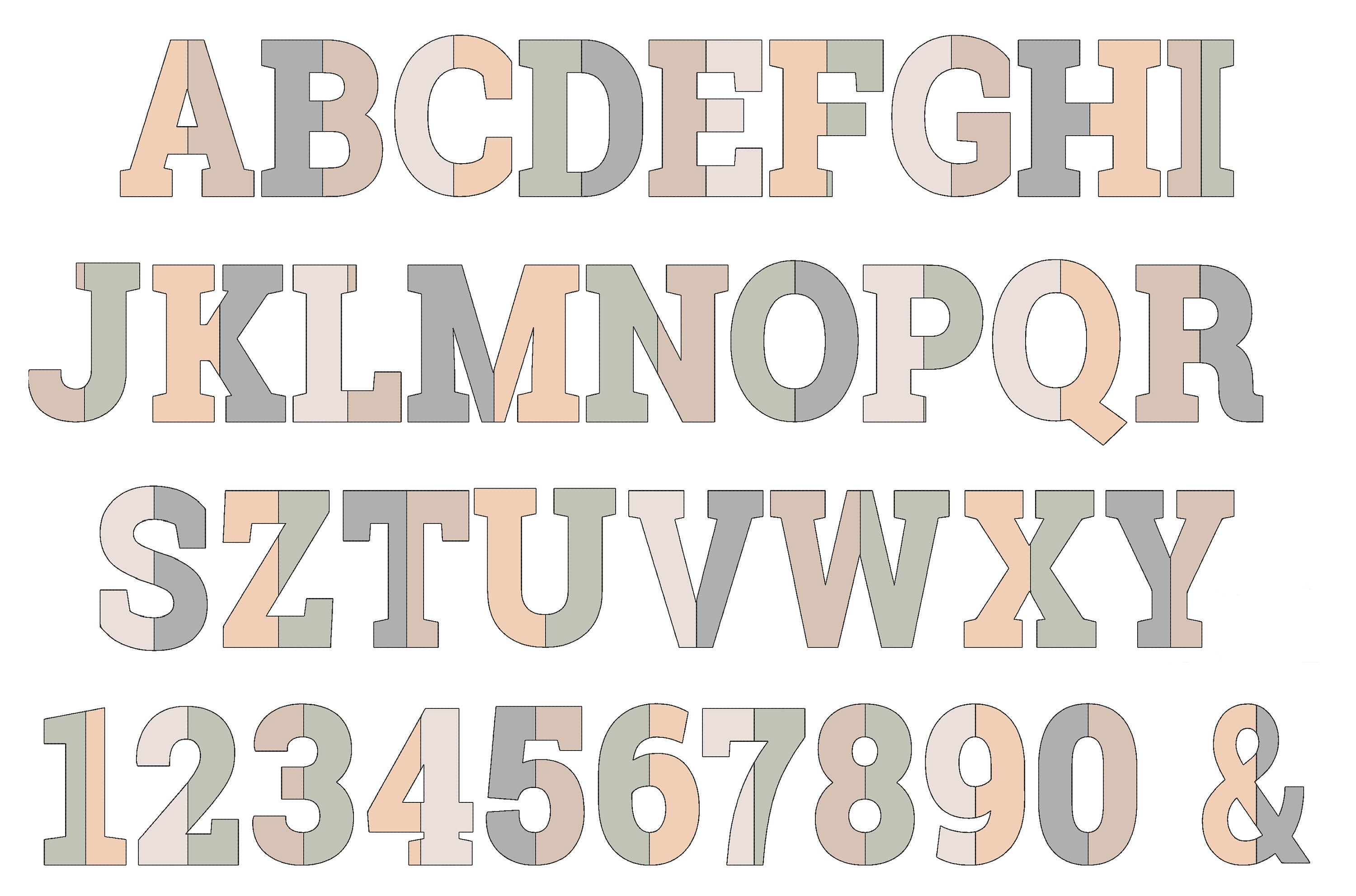 Open Edge Raggedy Applique Font – Artapli designs