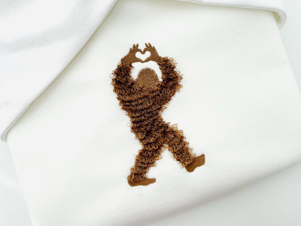 Fringed Yeti Iceman Hand Heart – Artapli designs