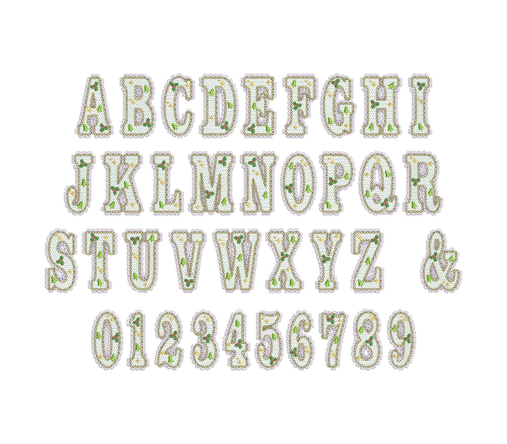 Lace Edge Christmas Font – Artapli designs