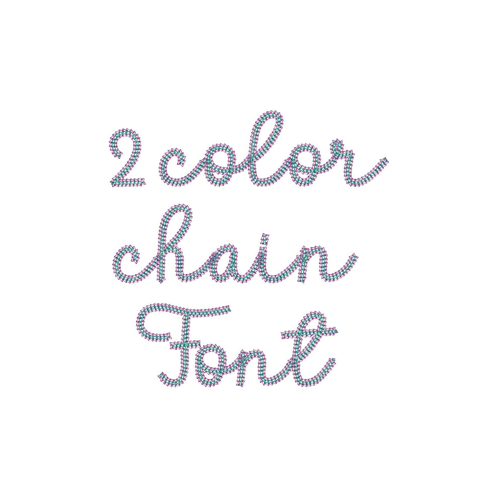 2 Color Chain Font Buckeye – Artapli designs