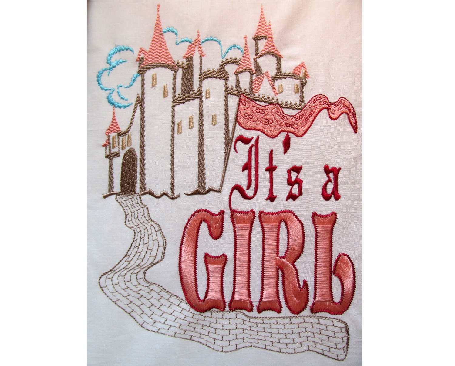 Fairy tale castle machine embroidery designs - multiple sizes, for ...