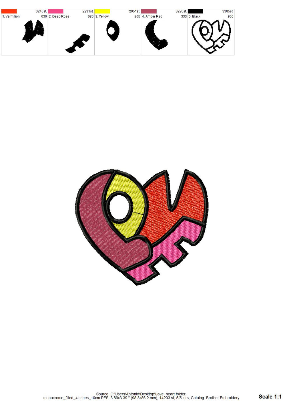 Valentine Heart Saying Love – Artapli designs